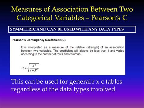 contingency coefficient definition