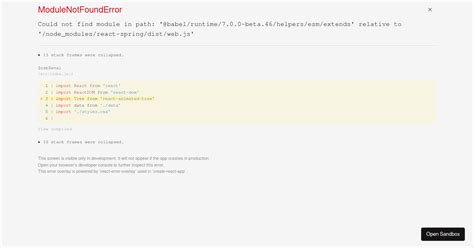 React Animated Tree Examples CodeSandbox