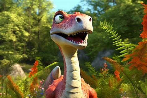 Premium Ai Image Dynamic Dino Animated Dinosaur Generative By Ai