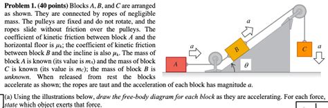 Solved Problem 1 40 Points Blocks A B And C Are Chegg Com