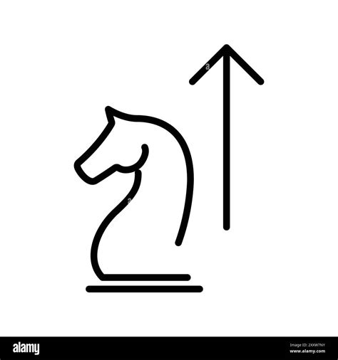 Strategy Icon Flat Set In Black And White Color Outline Vector Stock Vector Image And Art Alamy