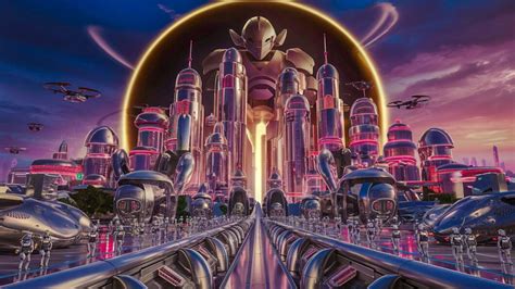 Premium Photo A Futuristic And Aweinspiring Robotic City Dominating