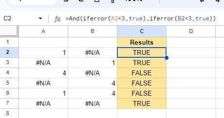 If Statement How To Get Excel To Ignore N As Stack Overflow
