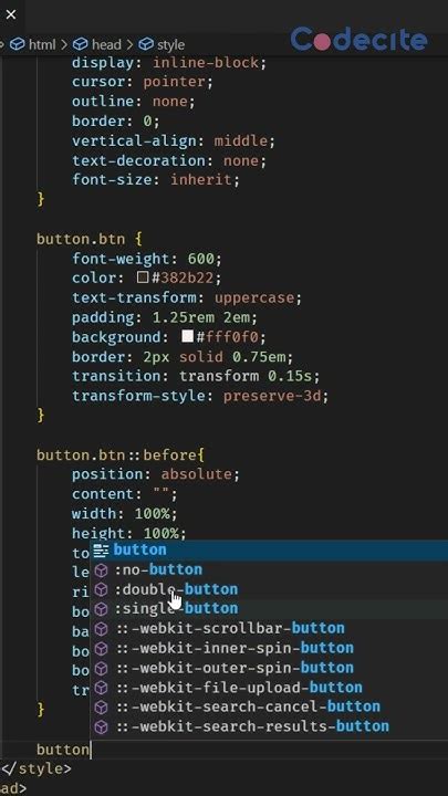 cool css button hover and press effect shorts effects youtube