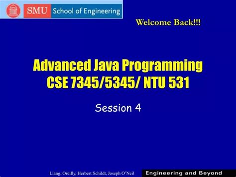 Ppt Advanced Java Programming Cse 73455345 Ntu 531 Powerpoint