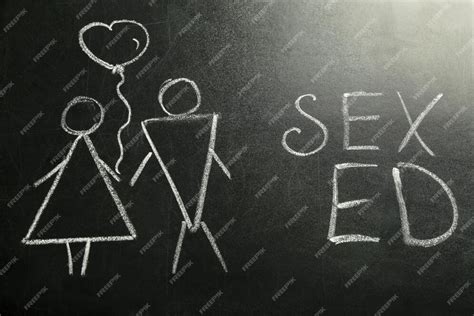 Premium Photo School Blackboard With Text Sex Ed