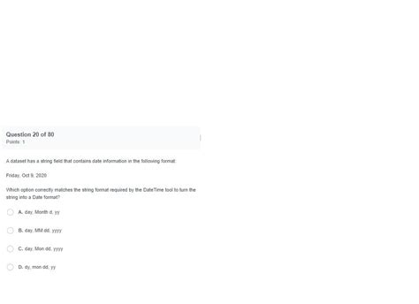 Solved Which Of The Following Workflow Assets Are