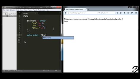 tutorial 26 iprog php print r function youtube