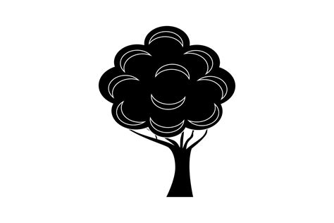 Tree Icon Green Nature Black Icon Graphic By Garnetastudio Creative Fabrica