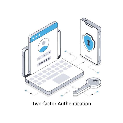 Two Factor Authentication Isometric Stock Illustration Eps File Stock