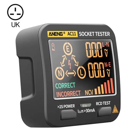 HOTAX ANENG AC Multifunction Socket Tester Outlet Digital Display Rcd Gfci Test Voltage