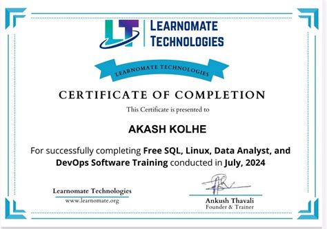 Akash Kolhe On Linkedin You Have Successfully Completed The Free