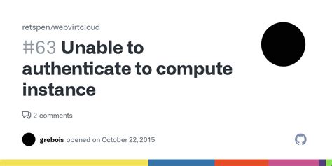 unable to authenticate to compute instance · issue 63 · retspen