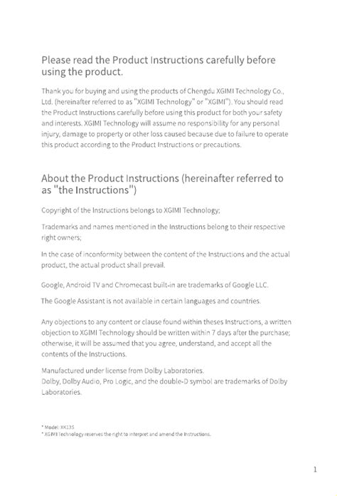 Handleiding Xgimi Mogo Pro Plus Pagina Van Engels