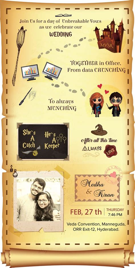 Harry Potter Wedding Invitations