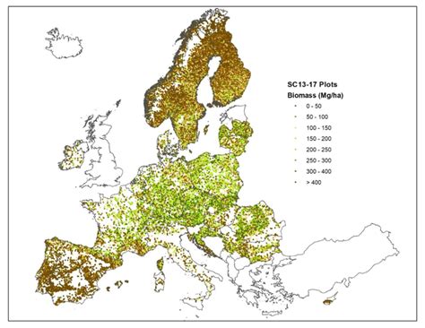 Biomass Plots Provided By The Nfis Within The Sc13 17 For 26 European