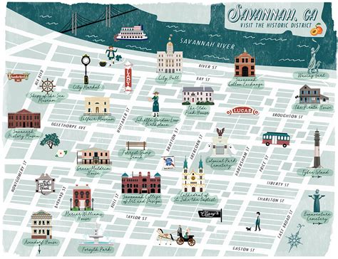 Printable Map Of Savannah Historic District