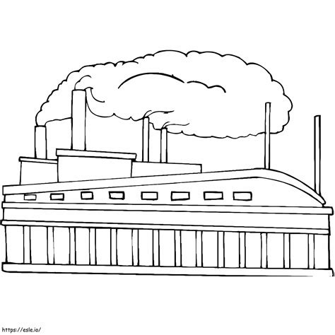 Factory To Color Coloring Page