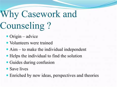 Differences And Similarities Between Casework And Counselingpptx