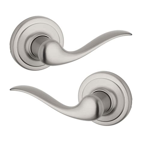 Weiser Toluca Satin Nickel Hall Closet Passage Interior Door Handle The Home Depot Canada