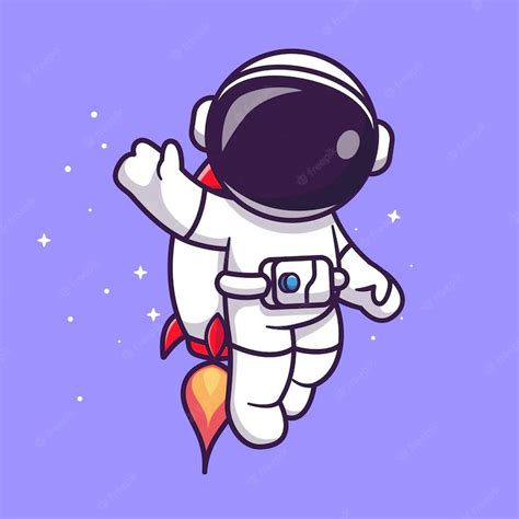 Explore The Galaxy With A Cute Astronaut