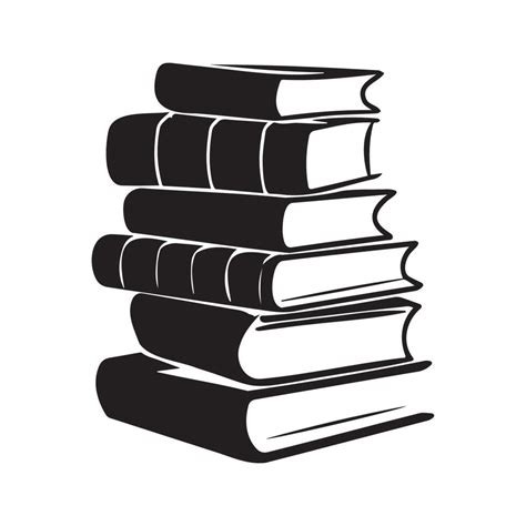 Books Clip Art Black And White Free Vectors Open Thick Book
