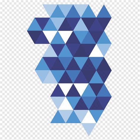 뒤집힌 삼각형 점 대칭 패턴 자 푸른 Png Pngegg