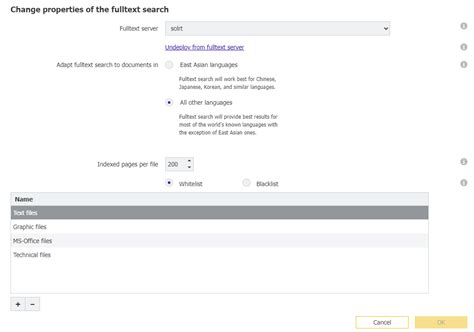 How To Limit Docuware Fulltext To Certain File Types Docuware Support Portal