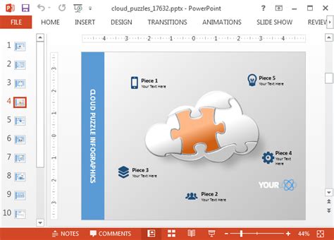 Animated Cloud Computing PowerPoint Template