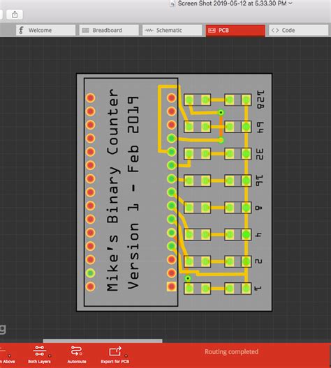 How To Make A Cute Binary Counter Pcb