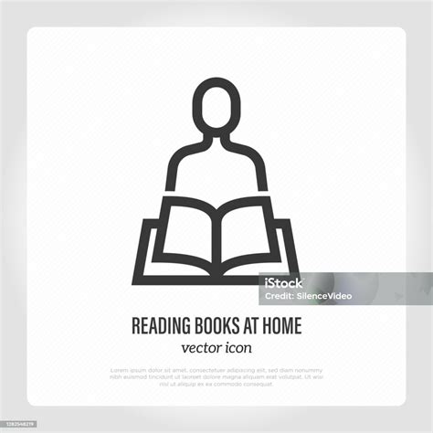 책을 읽는다 교육 도서관 학습의 상징 얇은 선 아이콘 벡터 일러스트레이션 읽기에 대한 스톡 벡터 아트 및 기타 이미지 읽기 0명 공부 Istock