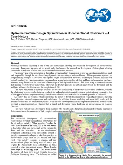 Hydraulic Fracture Design Optimization In Unconventional Reservoirs A