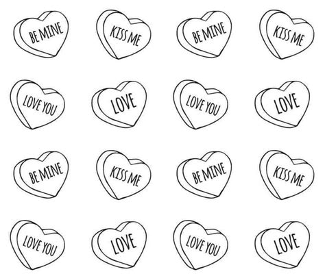 Candy Hearts Heart Outline Tattoo Love Heart Tattoo Heart Candy