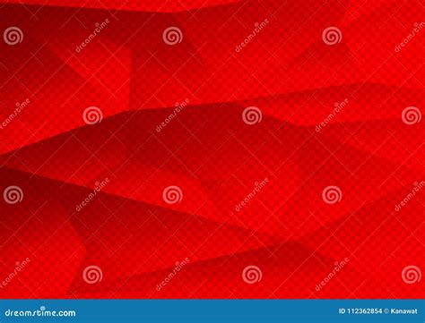 Red Color Polygon Abstract Background Technology Modern Vector