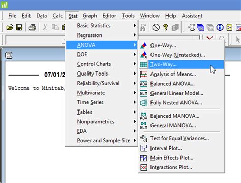 Two Way Anova In Minitab Procedure Output And Interpretation Of The Output Using A Relevant