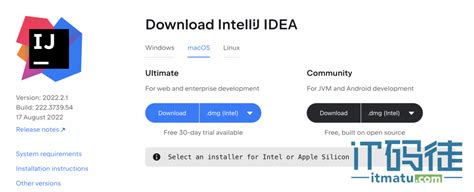 IntelliJ IDEA下载及安装 图文教程 详细步骤 IT码徒