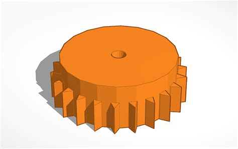 3d Design Basic Gear Large Tinkercad
