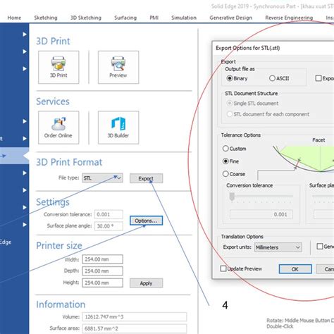 Setup The Parameters When To Export CAD Model Into STL File Download Scientific Diagram