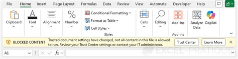 How To Unblock Excel Activex Controls