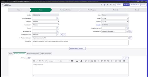 What Happens When A User Clicks On The Communicate Workaround Ui Action On The Problem Form