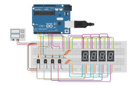 Circuit Design Copy Of 7 Seg Display Catodocomum Tinkercad