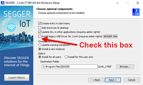 J Link Legacy Usb Driver Required On Windows For Some Dk Boards