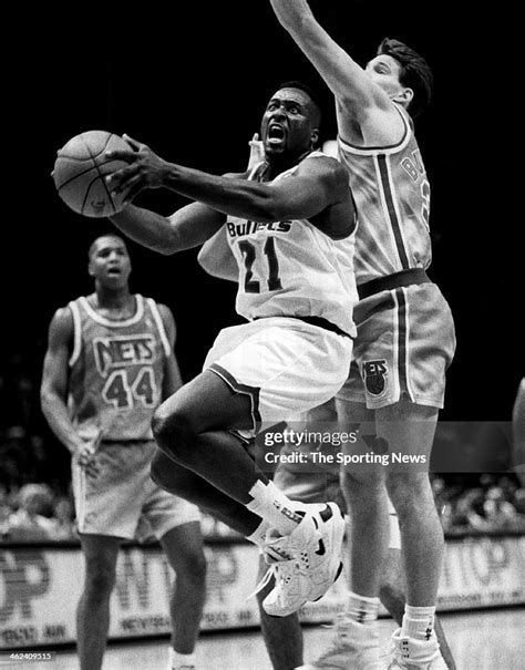 Ledell Eackles Of The Washington Bullets Against The New Jersey Nets