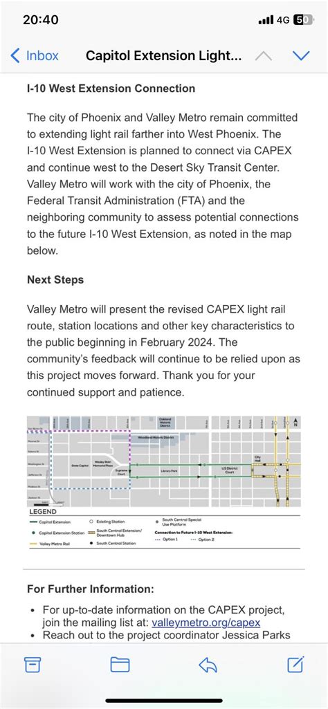 new route options for capitol light rail extension due to sb 1102 r