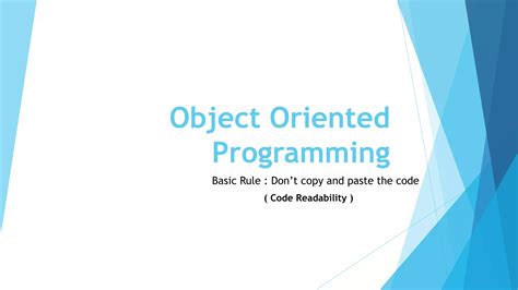Object Oriented Programming Ppt