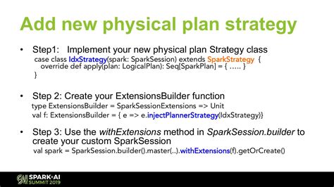 How To Extend Apache Spark With Customized Optimizations