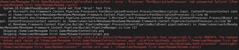 linux monogame could not find font file when running stack overflow
