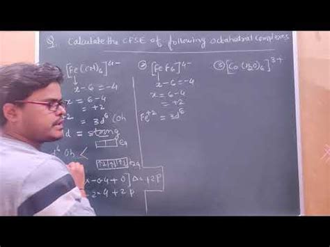 Calculation Of CFSE For Octahedral Complex YouTube