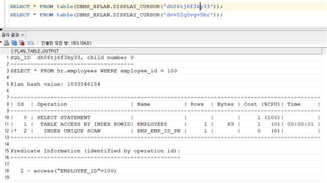 [oracle] pl sql sql과 실행 계획