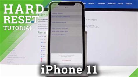 Easy Steps To Factory Reset IPhone 11
